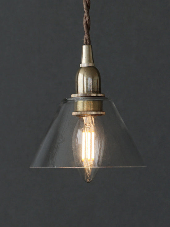 ミニガラスシェード コニック クリア E17 SET | AXCIS ONLINE